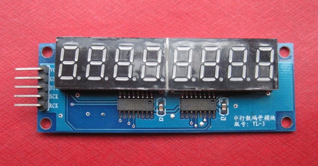 8 Digits 7 Segment Display Module Electrodragon