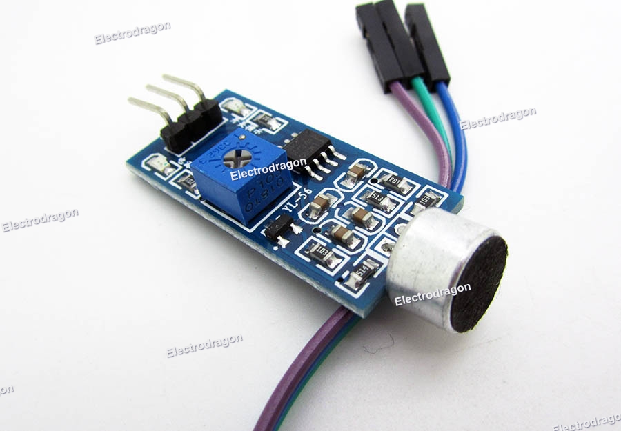 Sound Voice Microphone Sensor Module - ElectroDragon