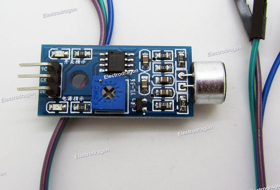 Sound Voice Microphone Sensor Module - ElectroDragon
