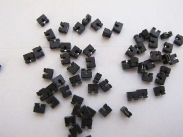 100PCs Standard Computer Jumper Caps (w/Handle, 2.54mm Pitch ...