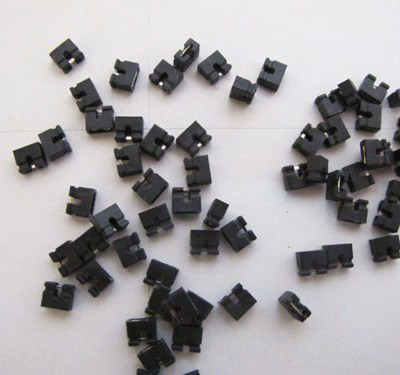 100PCs Standard Computer Jumper Caps (w/Handle, 2.54mm Pitch ...