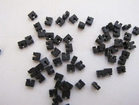 100PCs Standard Computer Jumper Caps (w/Handle, 2.54mm Pitch ...