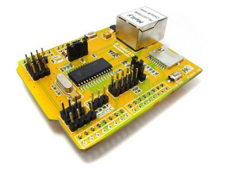 [Retired] ENC28J60 Arduino IE Ethernet shield (w/POE and SD Card Holder ...