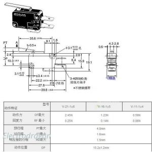 [Retired] Omron V-152-1C25 Limit Switch – ElectroDragon