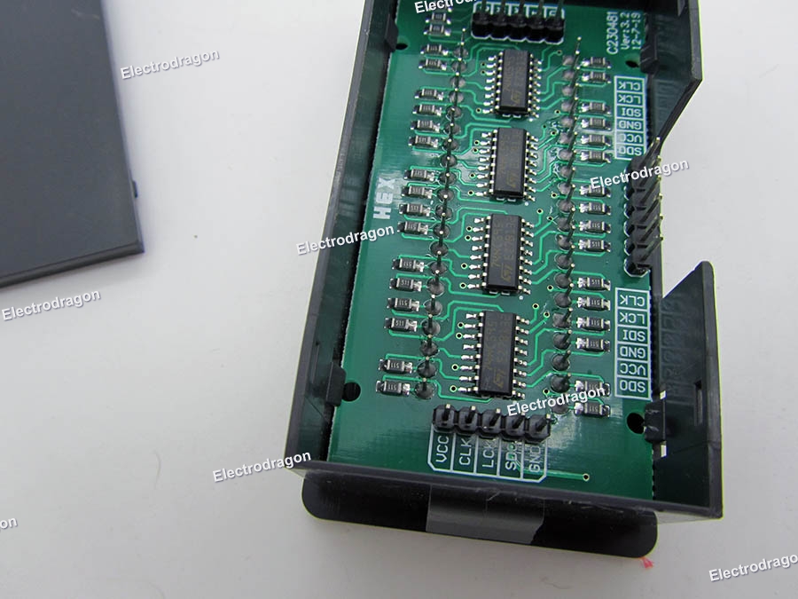 4 Digits, 7 Segment LED Display Module, 74HC595 - ElectroDragon