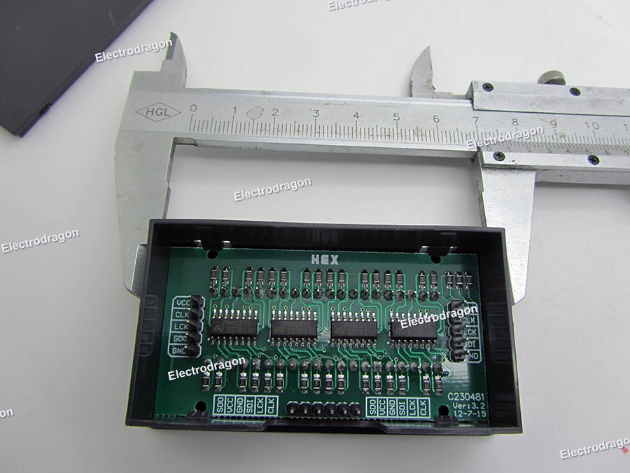 4 Digits 7 Segment Led Display Module 74hc595 Electrodragon