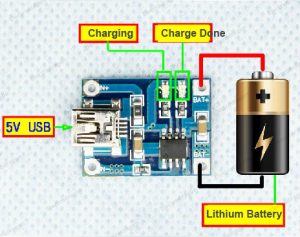 [Retired]TP4056 1A Lithium Battery Charger Module V0 – ElectroDragon