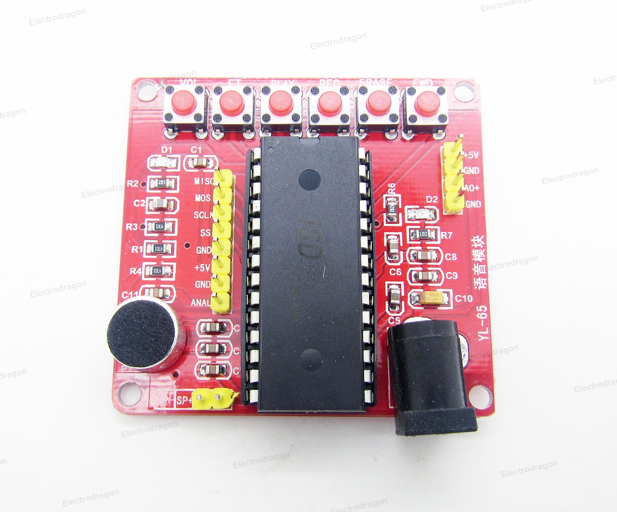 ISD1760 Recording Playback Module - ElectroDragon