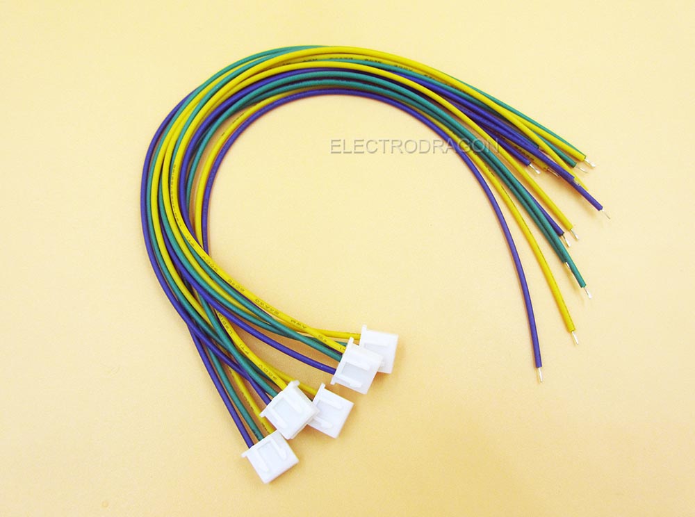 10PCs XH2.54 Cable w/Male Connector [Pins] - ElectroDragon