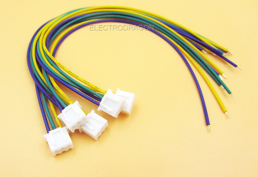 10PCs XH2.54 Cable w/Male Connector [Pins] - ElectroDragon