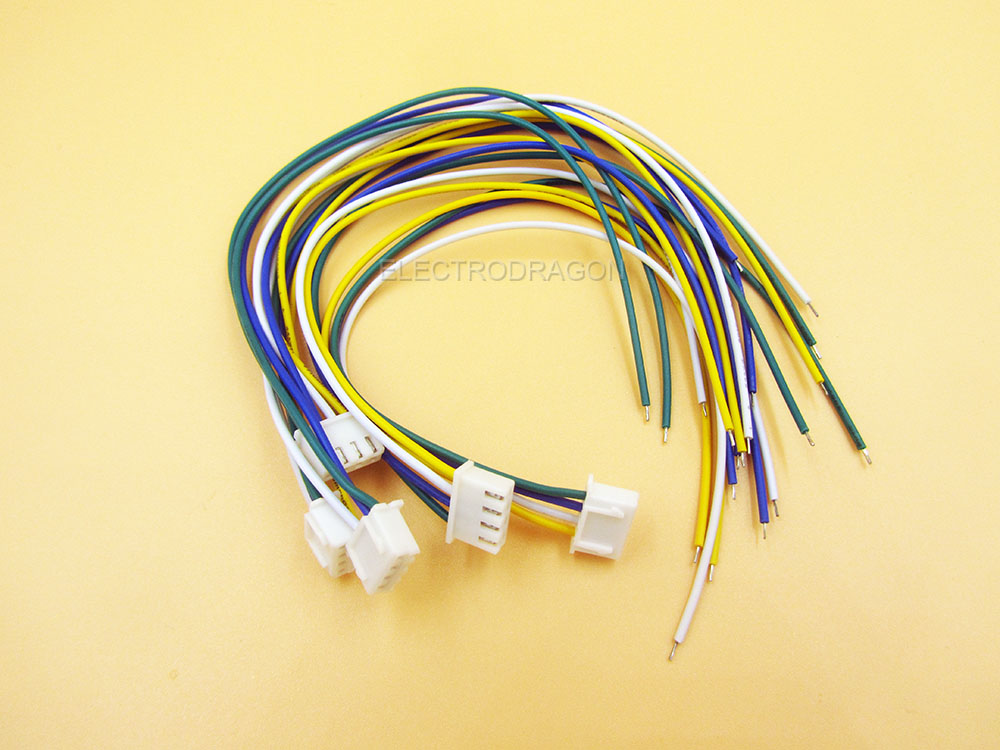 10PCs XH2.54 Cable w/Male Connector [Pins] - ElectroDragon