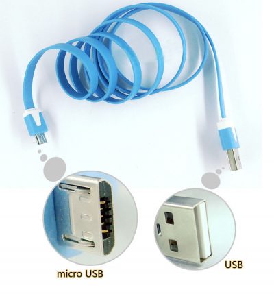 2PCs Colorful Micro USB Data/Power Cable - ElectroDragon