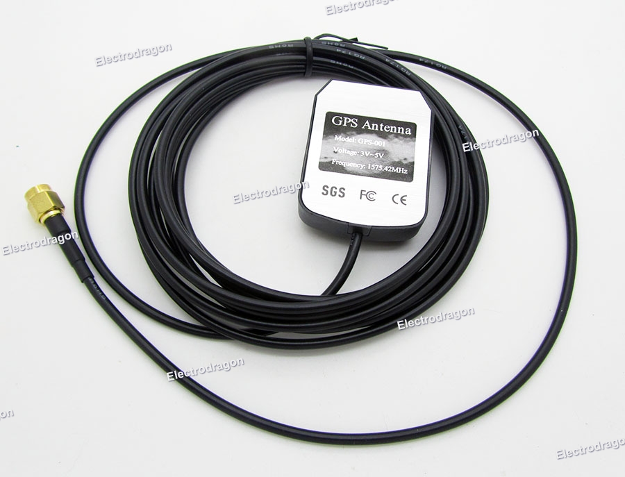 GPS Magnetic Active External Antenna 3M 5Dbi - ElectroDragon