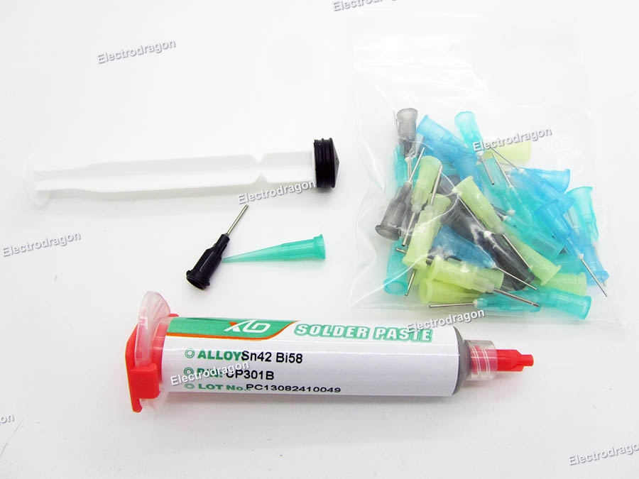[Retired]SMD Reflow Soldering Kits (Syringe Solder Paste + 50Pcs ...