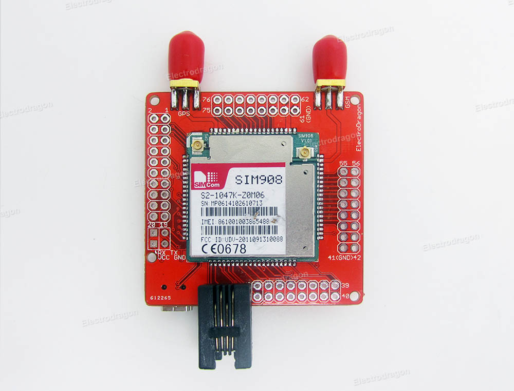 [Retired]SIM908 GSM GPS Dev. Board V1 - ElectroDragon
