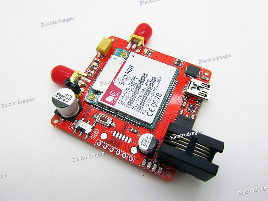[Retired]SIM908 GSM GPS Mini Dev. Board V2 - ElectroDragon