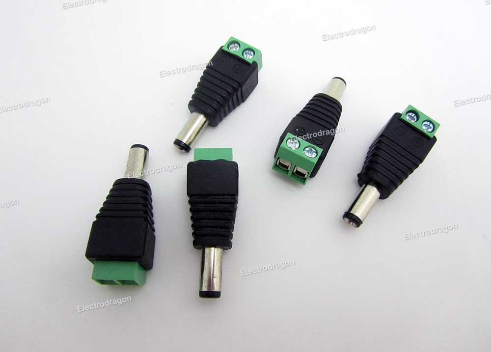 10PCs DC Male to Cable Terminal Connector - ElectroDragon