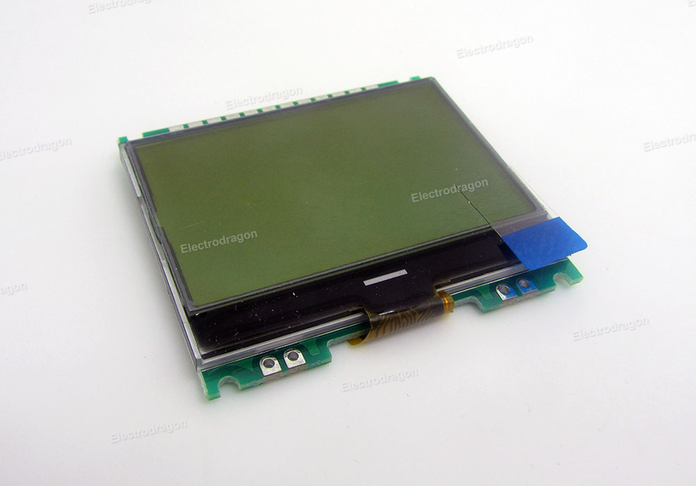 12864min Graphic Dot Matrix LCD, White - ElectroDragon