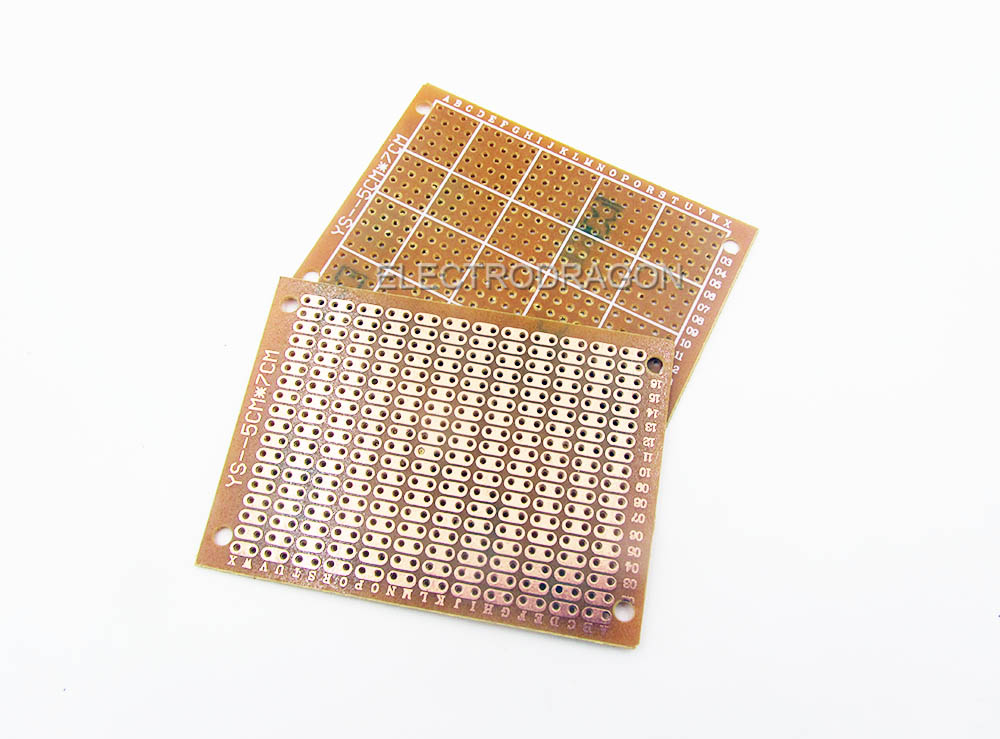 5PCs Pre-Connected Two-Hole Perfboard - ElectroDragon