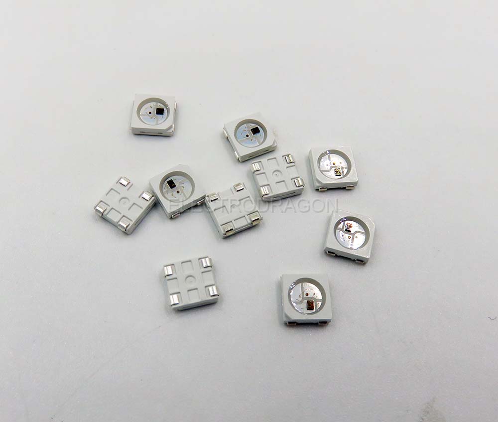 10PCs WS2812B 4Pin SMD5050 RGB LED - ElectroDragon