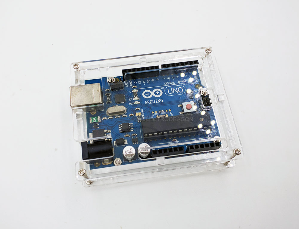 Arduino UNO R3 Transparent Case - ElectroDragon