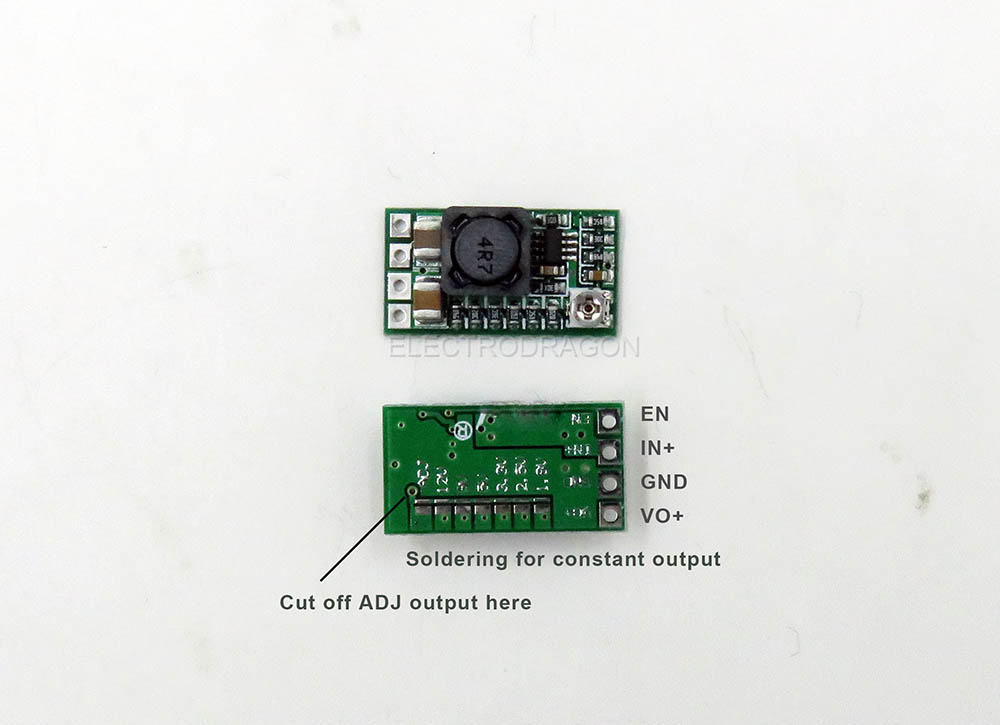 DC Buck Step-Down Power Module, 3A/24V, MP2315 - ElectroDragon