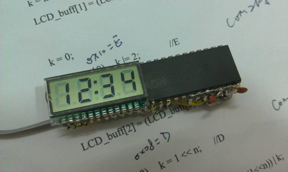 4 Digits Segment LCD Display, uA Low Power [Version] - ElectroDragon