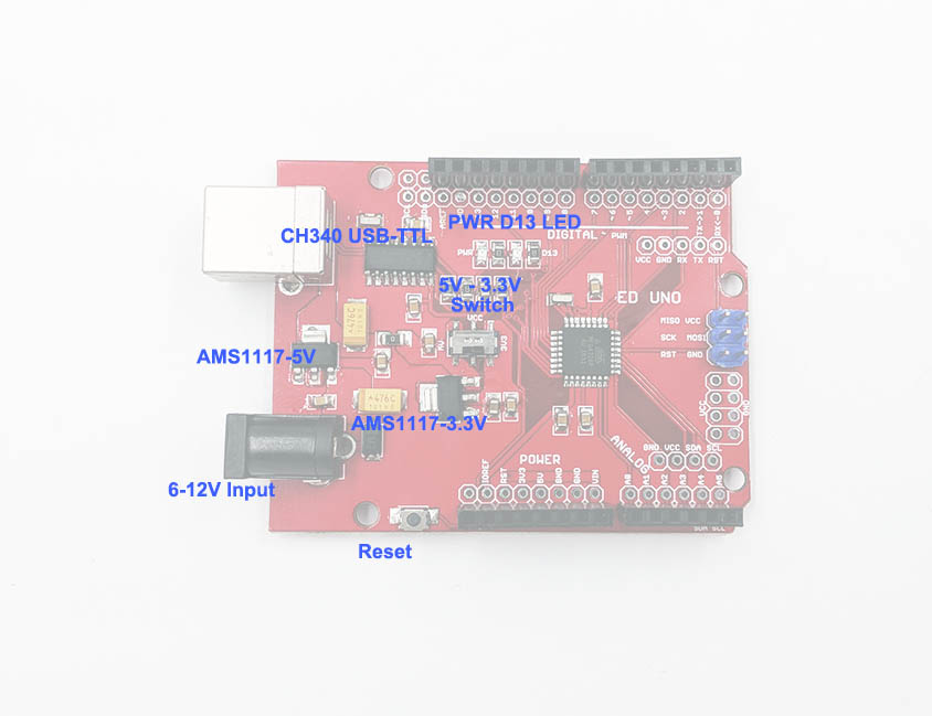 Edarduino Uno Dev Board Arduino Compatible Electrodragon