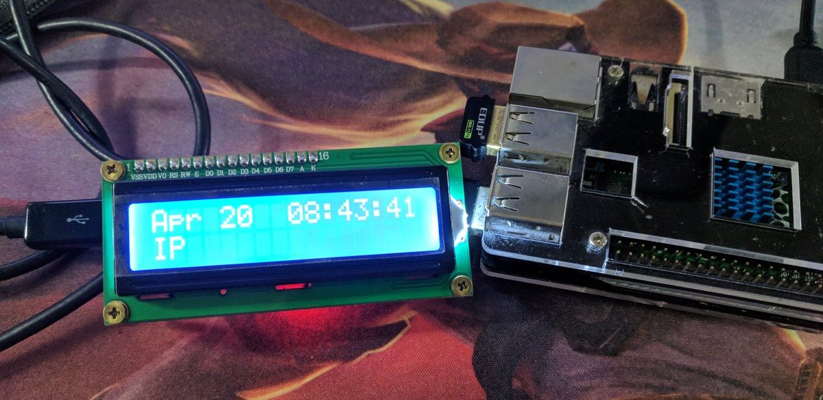 1602 LCD USB Mini Drive Board, RPI Driver Free - ElectroDragon