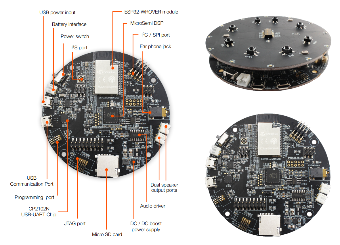 ESP32-LyraTD-MSC, ESP32-WROVER - ElectroDragon