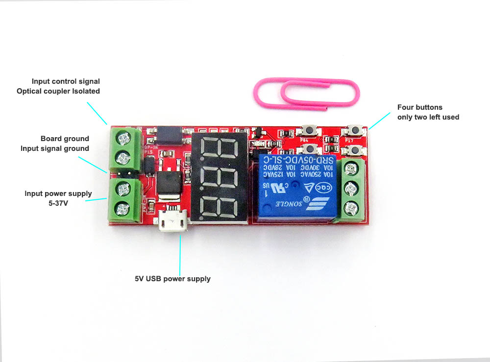MCU Relay Module, Intermittent Switching, N76E003 - ElectroDragon