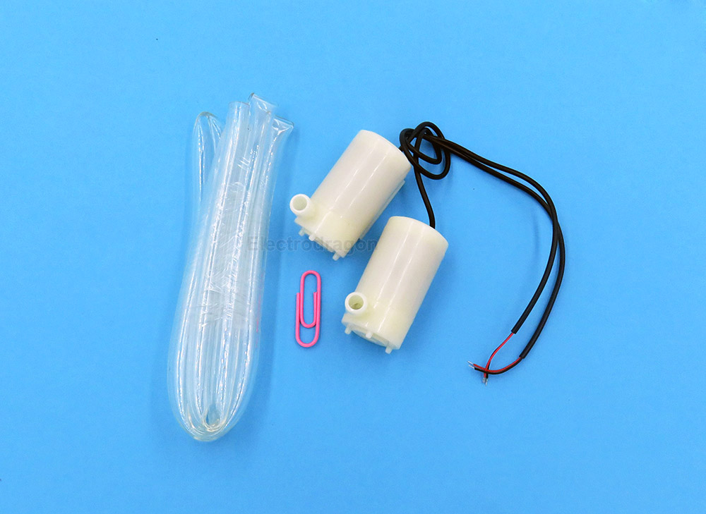 2PCs Mini Water Pump 3V 0.5W + Tube - ElectroDragon