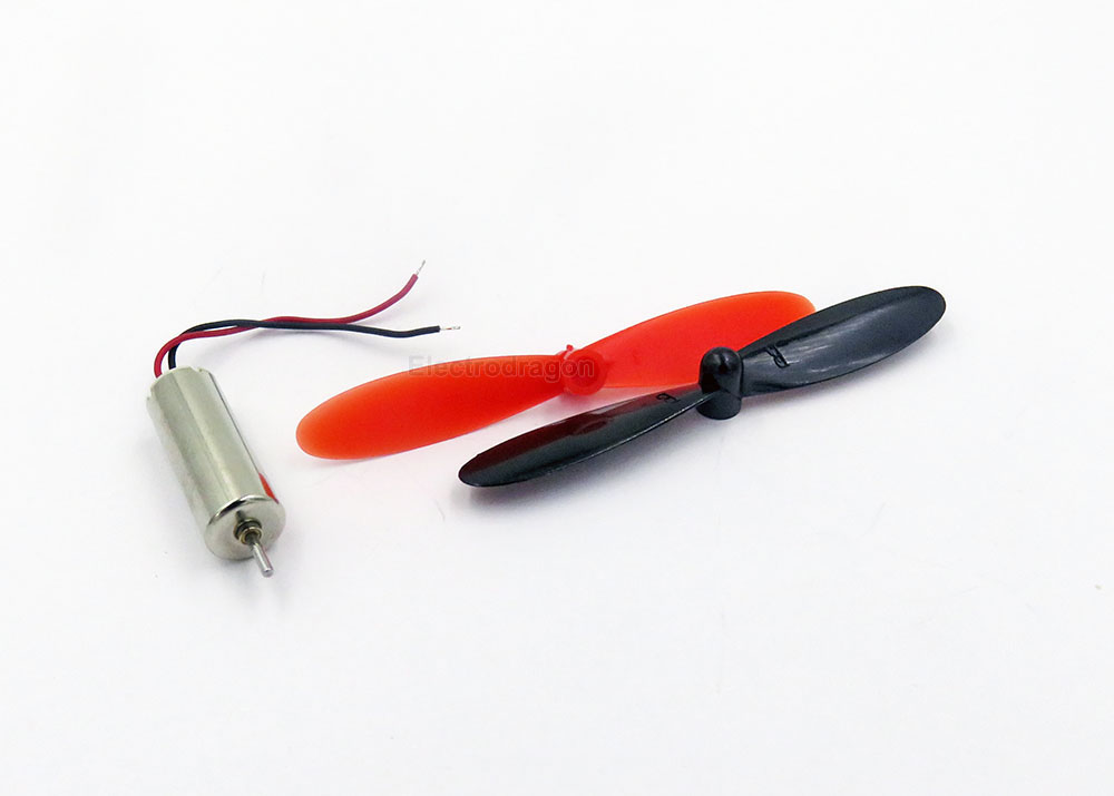 720 Coreless Micro Motor High Speed + Propeller Kit - ElectroDragon