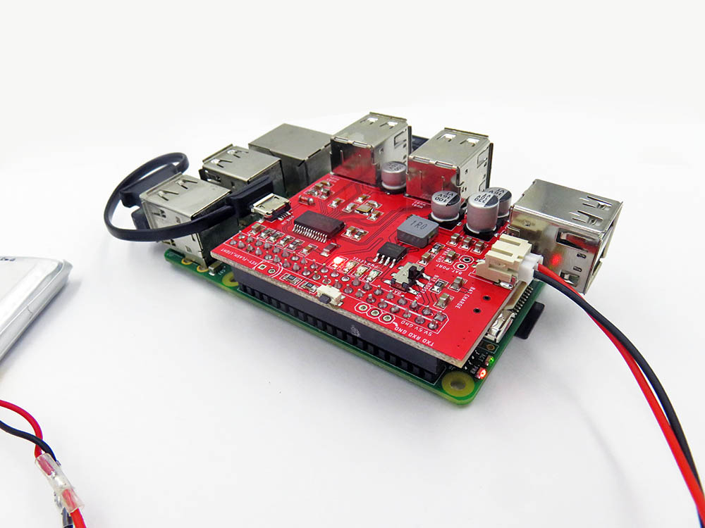 USB Battery Power Bank, USB Hub Shield for Raspberry Pi - ElectroDragon