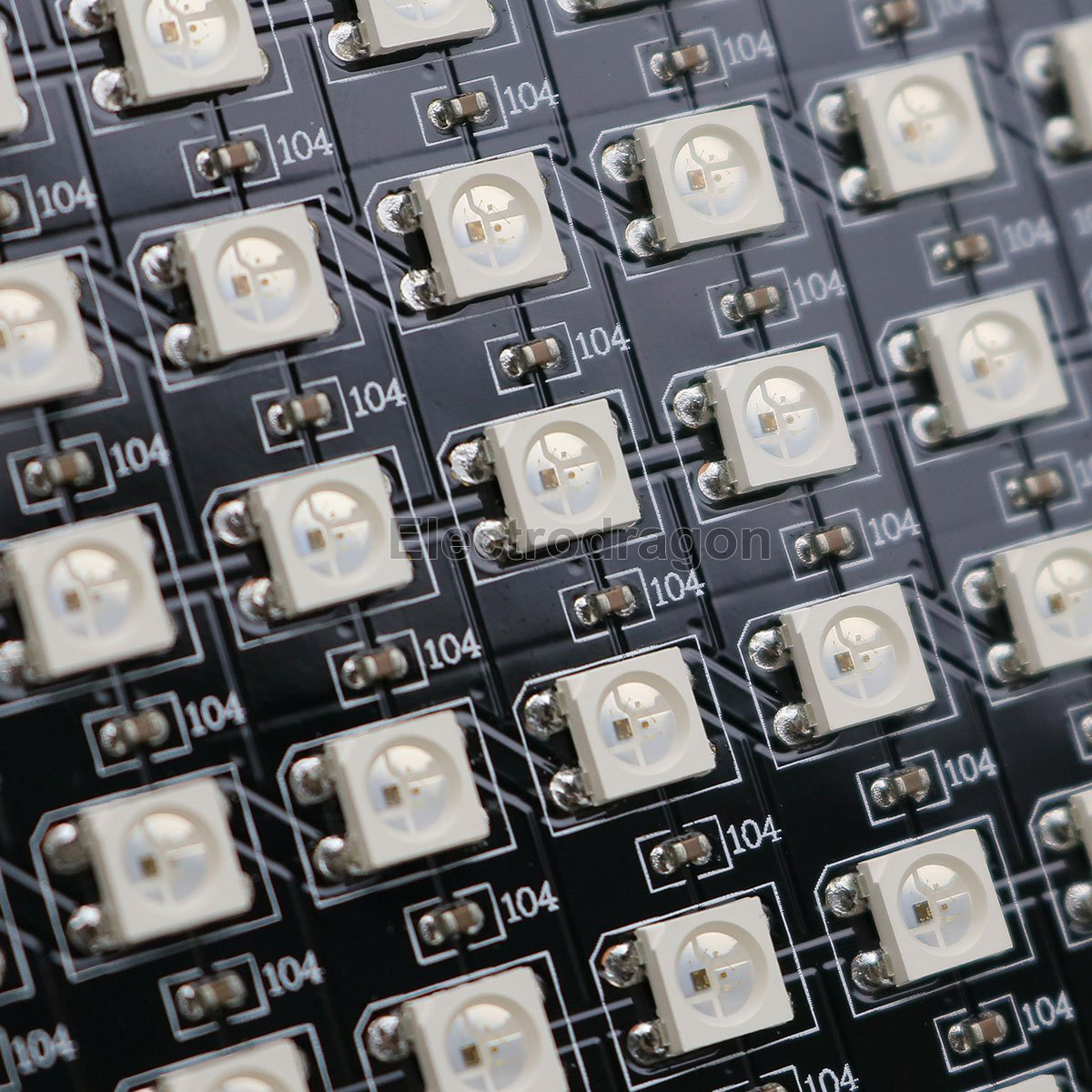 Flexible WS2812 RGB Full Color Dot Matrix Display FPCB - ElectroDragon