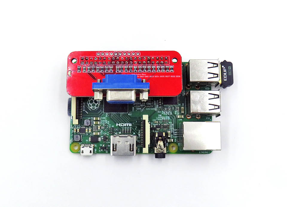 GPIO to VGA Convert Board DPI-LCD for Raspberry Pi - ElectroDragon