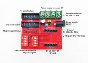RGB LED Matrix Panel Driver Board, ESP8266 WIFI - ElectroDragon