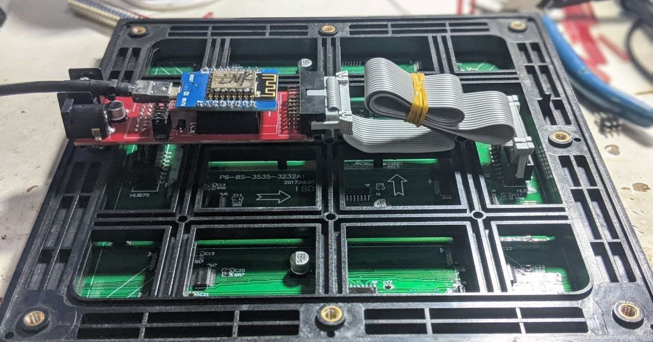 RGB LED Matrix Panel Driver Board, ESP8266 WIFI R2 - ElectroDragon